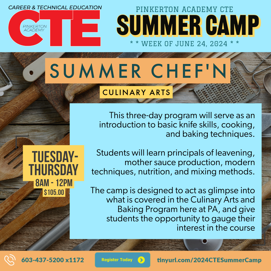 CTE Summer Camps | Pinkerton Academy | Derry, NH | Pinkerton Academy